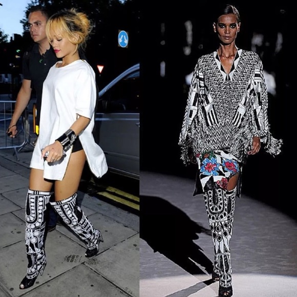 Shoes | Art To Wear Trendy Graphic Boots | Poshmark